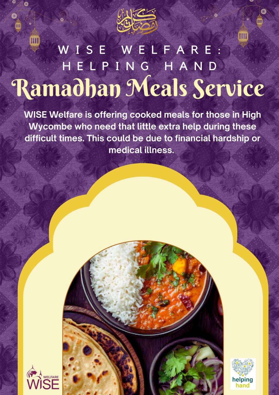 Helping Hand - Free Meals - Wycombe Islamic Society